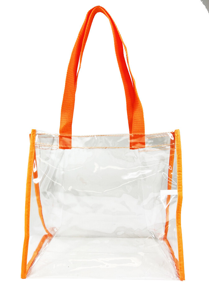 K-Cliffs 12" Stadium Approved Clear PVC Tote Transparent Bag, Unisex | eBay