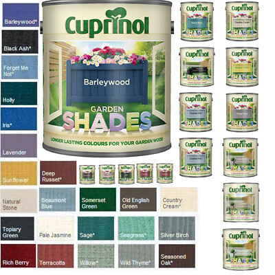 Cuprinol Garden Shades Paint Outdoor Furniture Decking Fence Paints All ...
