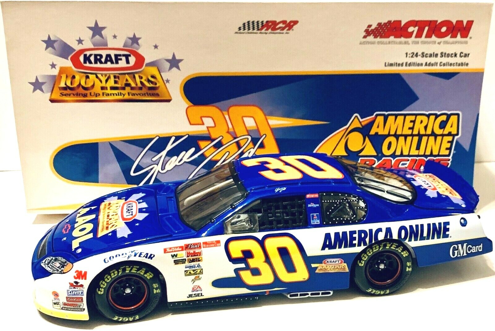 Steve Park 2003 Action 1/24 #30 AOL KRAFT 100 Years Anniversary NASCAR ...