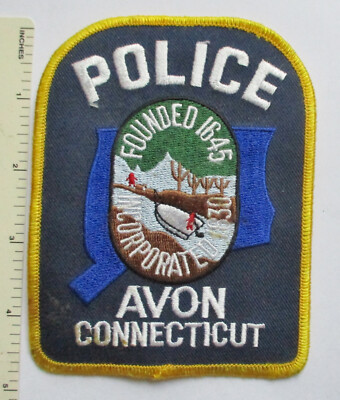 AVON CONNECTICUT POLICE PATCH Original | eBay