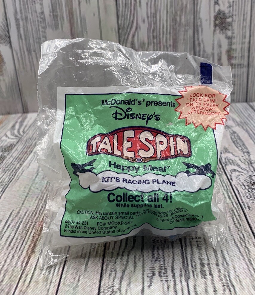 Vintage McDonald’s Happy Meal Toy Disney’s TaleSpin Kit’s Racing Plane ...