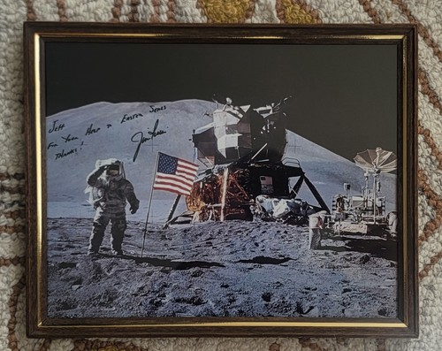 JAMES IRWIN SIGNED 8x10 PHOTO, Autograph Picture Apollo 15 NASA Space ...