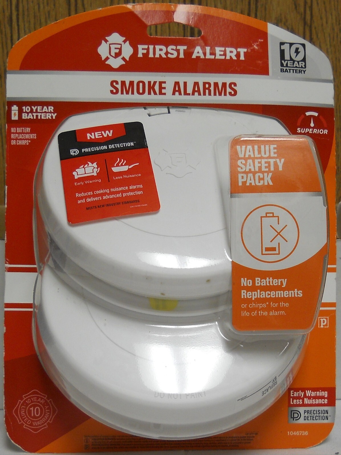 First Alert Smoke Alarm With 10 Year Batteries Pack Of 2 | eBay