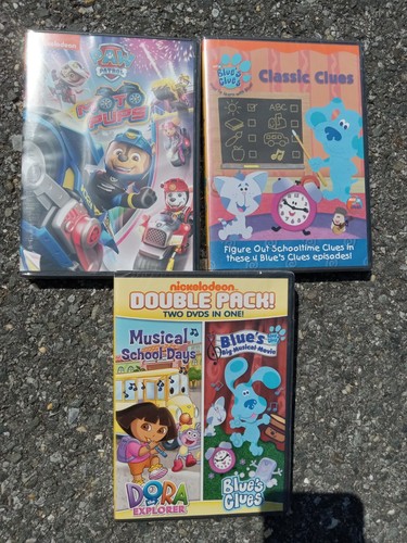 Nick JR DVD Lot Dora the explorer, Blue's Clues. Paw Patrol. 🐶 Kids DVD ...