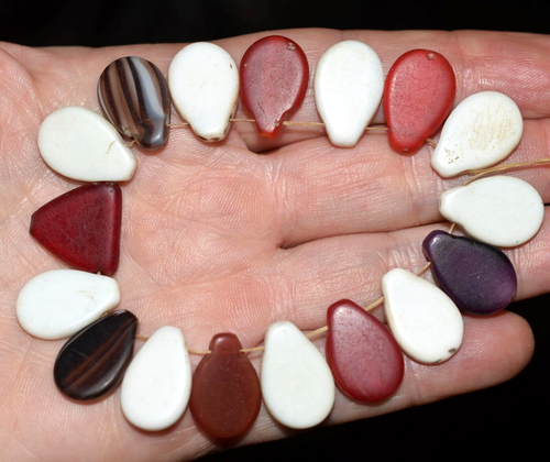 Antique Czech Molded Bohemian Tabular Tear Drop African Trade Wedding ...