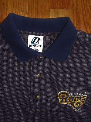 St. Louis Rams, Large, S/S Polo Shirt, Excellent Condition (photo ...