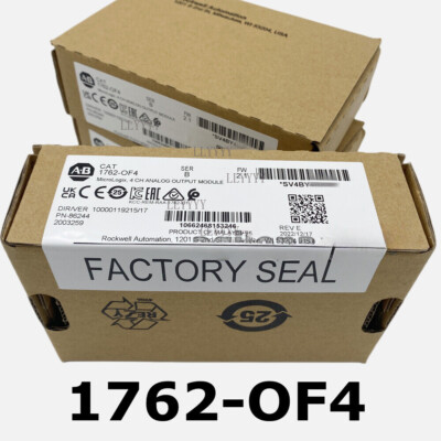NEW Factory Sealed AB 1762-OF4 MicroLogix 4CH Analog OUTPUT Module ...
