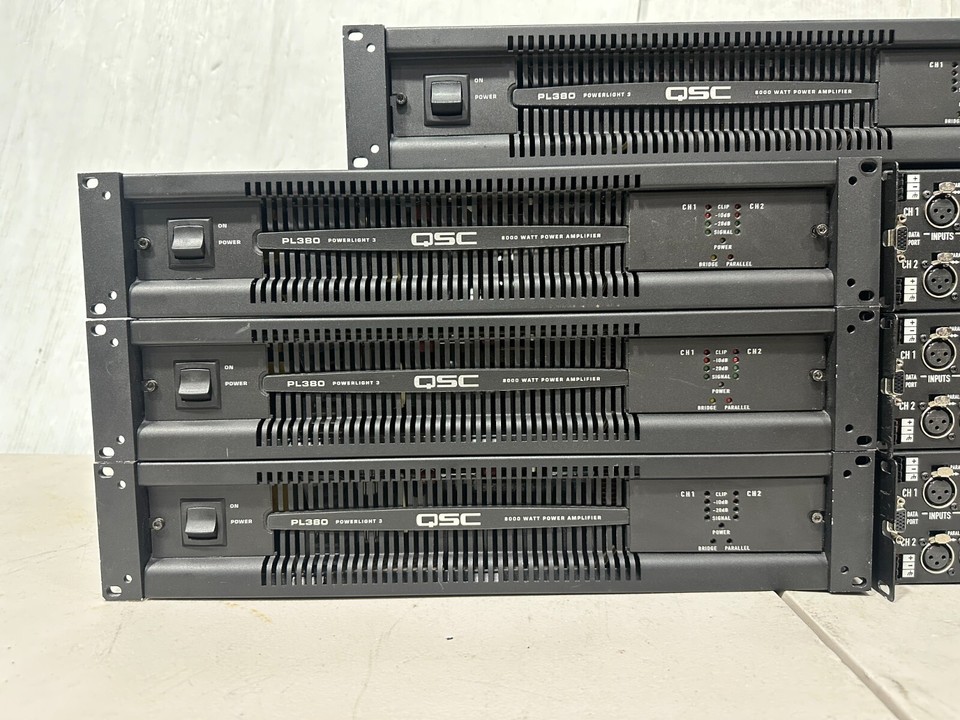 QSC Powerlight PL380 8000 Watt Power Amp #6641-7311 (One ...