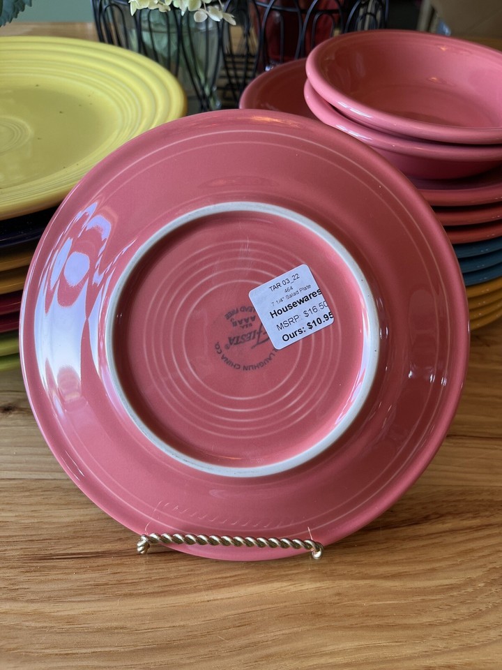 1st Quality New Fiesta Salad Plate 7.25" Retired Color Pink Flamingo ...