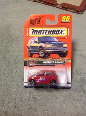 36255 1999 Matchbox Mercedes A Class #56/100 Red MOC NIP Wilderness ...