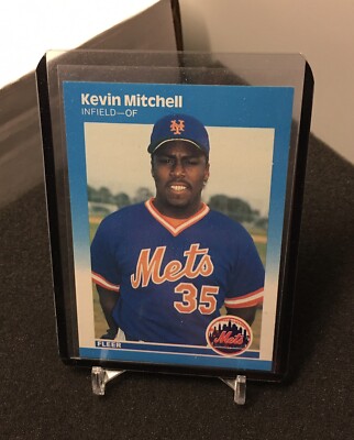Kevin Mitchell Rookie 1987 Fleer card 17 Mets RC | eBay
