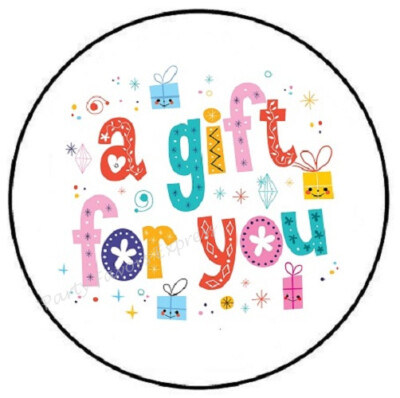 A GIFT FOR YOU ENVELOPE SEALS LABELS STICKERS PARTY FAVORS | eBay