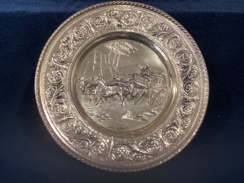 Vintage, Peened Copper Horse Scene Wall Plaque, Tray, 30cm | eBay