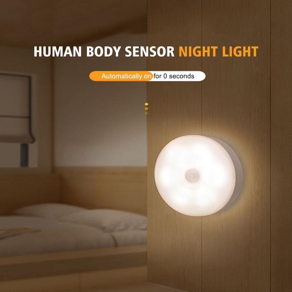 Human Body Induction Night Light Smart Lamp Motion Closet Sensor ...
