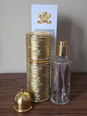 Creed Leather Refillable Travel Atomizer Gold/Gold - 50ml / 1.7 FL. oz ...