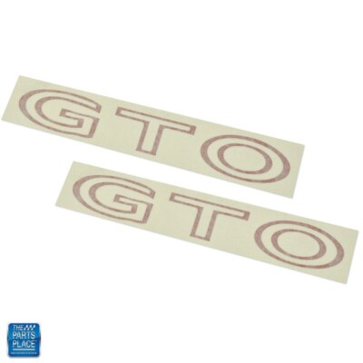1968-1972 GTO "GTO" Rear Quarter Panel Decal Red DT0170 Pair | eBay