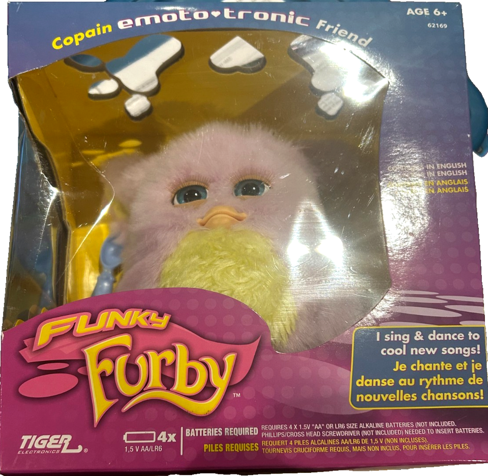 2006 Hasbro Funky Furby Rare Pink & Yellow - New in Box & Factory ...