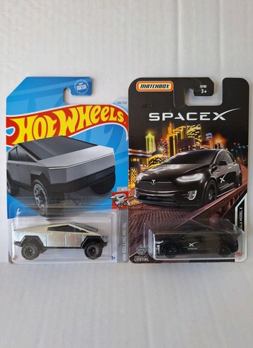 Hot Wheels 2024 TESLA CYBER TRUCK Rolling Metal - Matchbox Space X ...