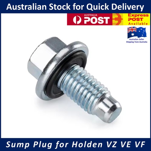 Oil Sump Plug Bolt and Washer for V6 Holden Commodore VZ / VE / VF ...