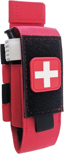 Upgrade Molle Tourniquet Holder Tourniquets Pouch Small IFAK Red, Only ...