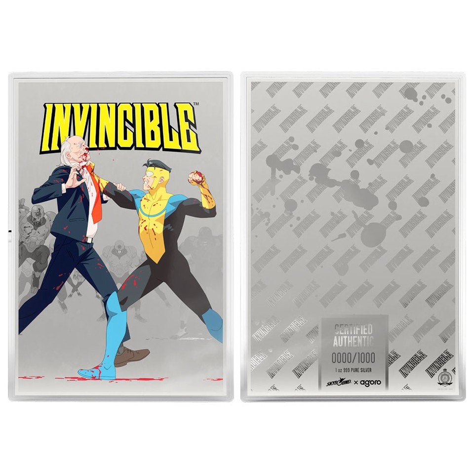 2026 Skybound- Invincible Season Three 1 oz Silver Poster Foil By Agoro ...