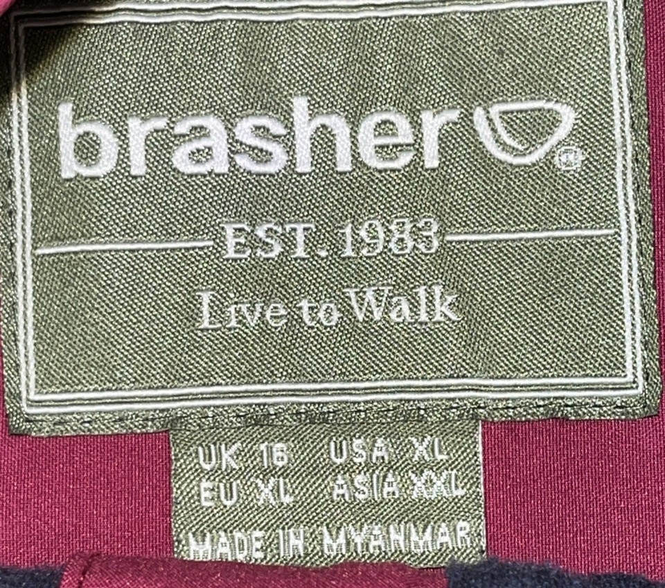 Brasher Dark Pink Autumn Parka Coat Hooded Waterproof Windproof Size 16 ...