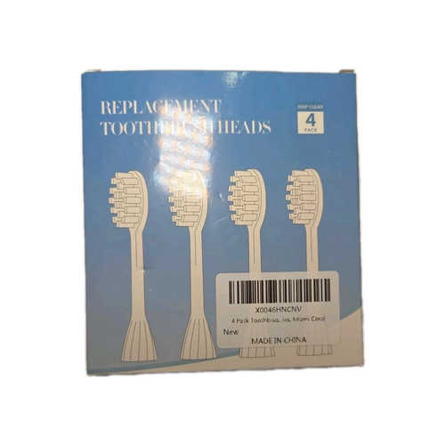 Electric Toothbrush Replacement Heads - 4 Pack - Red - HY1100/HY1200 ...