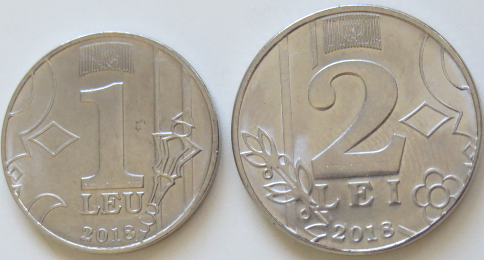 Moldavia set of 2 Coins 1 Lei + 2 Leu 2018 UNC Moldova | eBay
