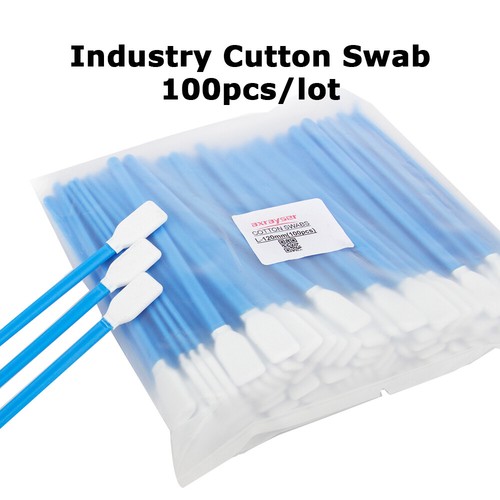 100pcs Cotton Swab Cleaning Industry Tools Anti-static Dust Off ...