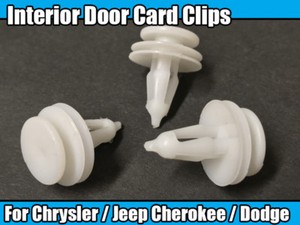 10x Interior Door Panel Trim Clips For Chrysler / Jeep Cherokee / Dodge ...