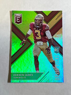 2018 Panini Elite Draft Picks - Draft Picks Variation #129 Derwin James ...