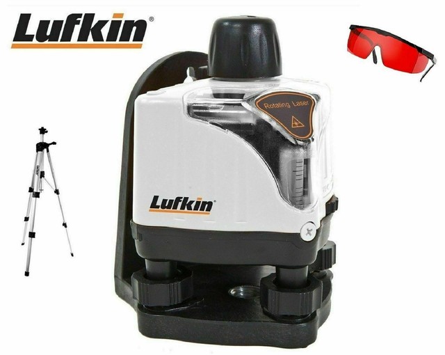 Lufkin LR500 Rotary Laser Level Tripod Carry Case Safety Glasses R1 for ...