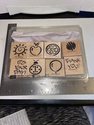 Stampin' Up!-“Fanciful Favorites" Set of 8 Wood Mounted Stamps - Happy ...