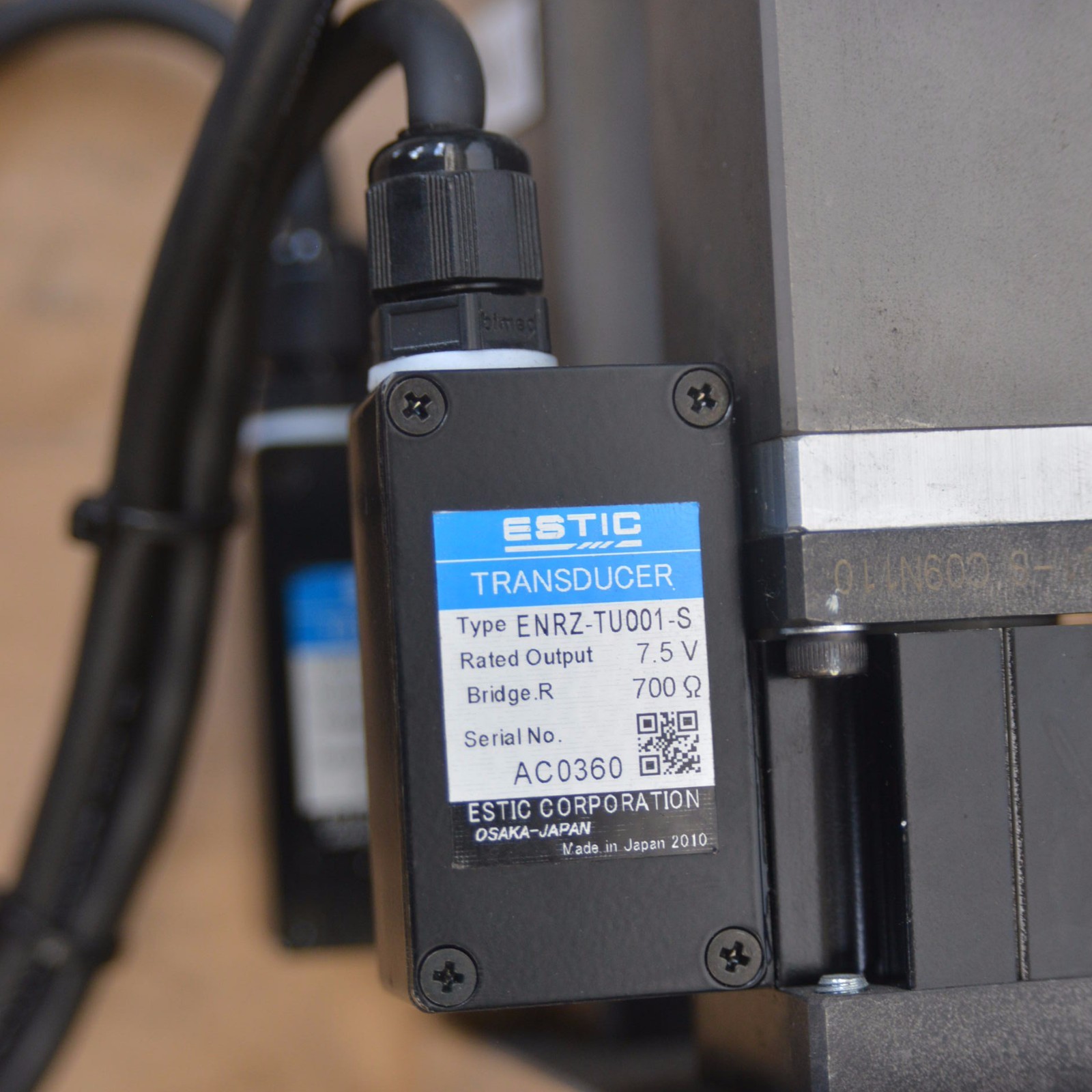 Estic Servo NUTRUNNER Nut Runner Tool Unit ENRZ-TU001-S Transducer ENRZ ...