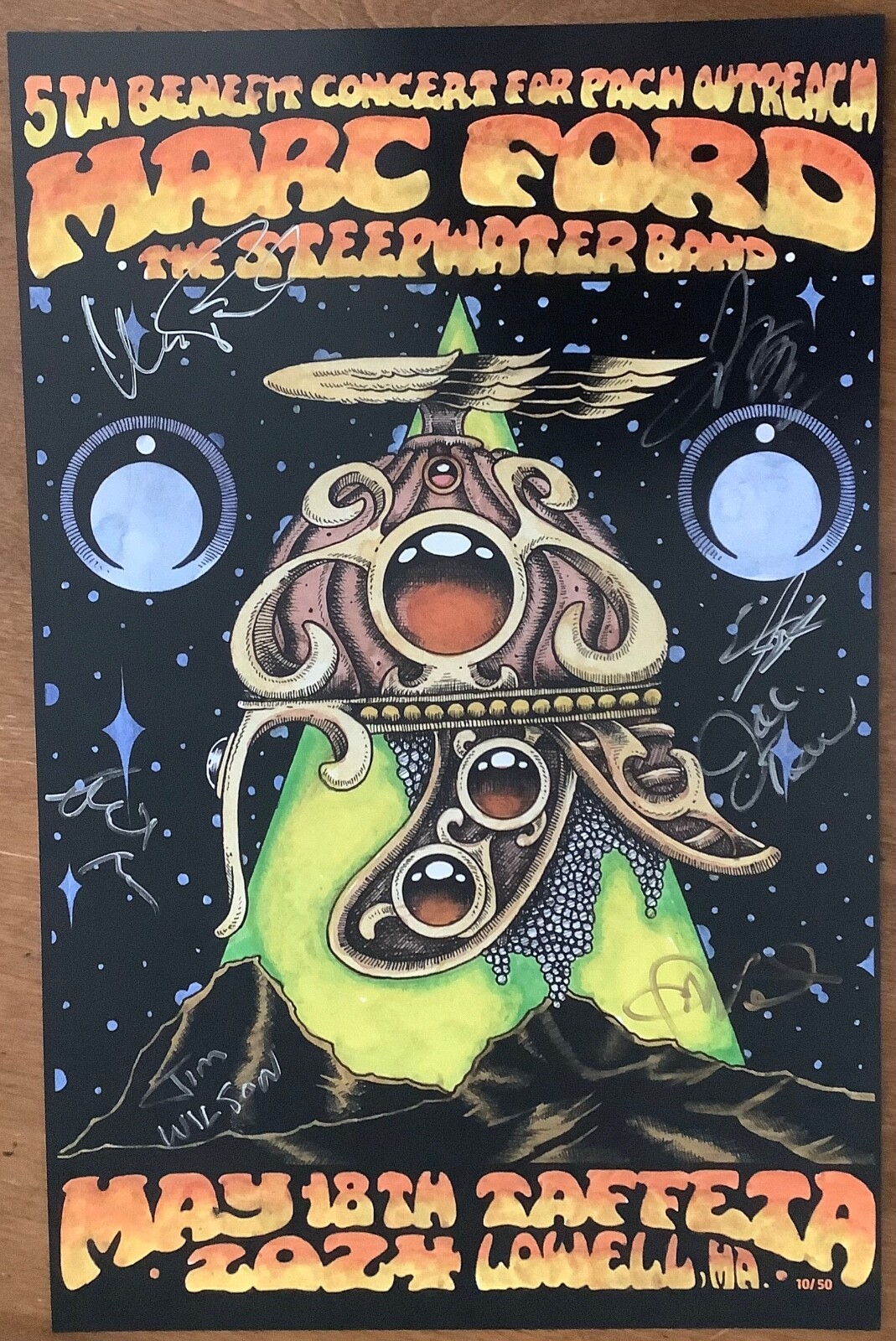 signed MARC FORD and STEEPWATER BAND poster 11x17" Alan Forbes THE ...