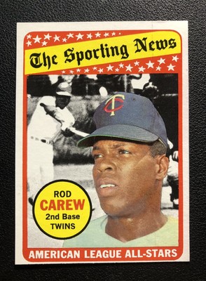 1969 Topps #419 Rod Carew All Star NM No Creases Twins HOF HIGH END SET ...