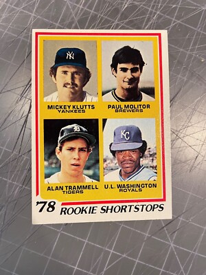 1978 TOPPS #707 PAUL MOLITOR ALAN TRAMMELL ROOKIE BASEBALL CARD NM 2 | eBay
