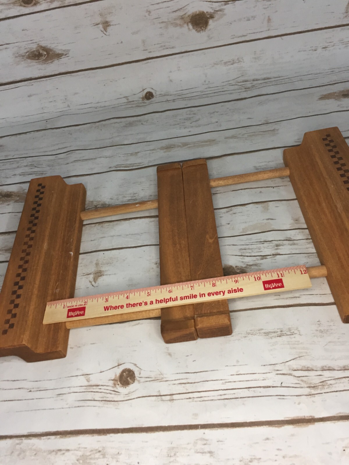 Pampered Chef Wooden Stoneware Trivet Complete Never 2130 for sale ...