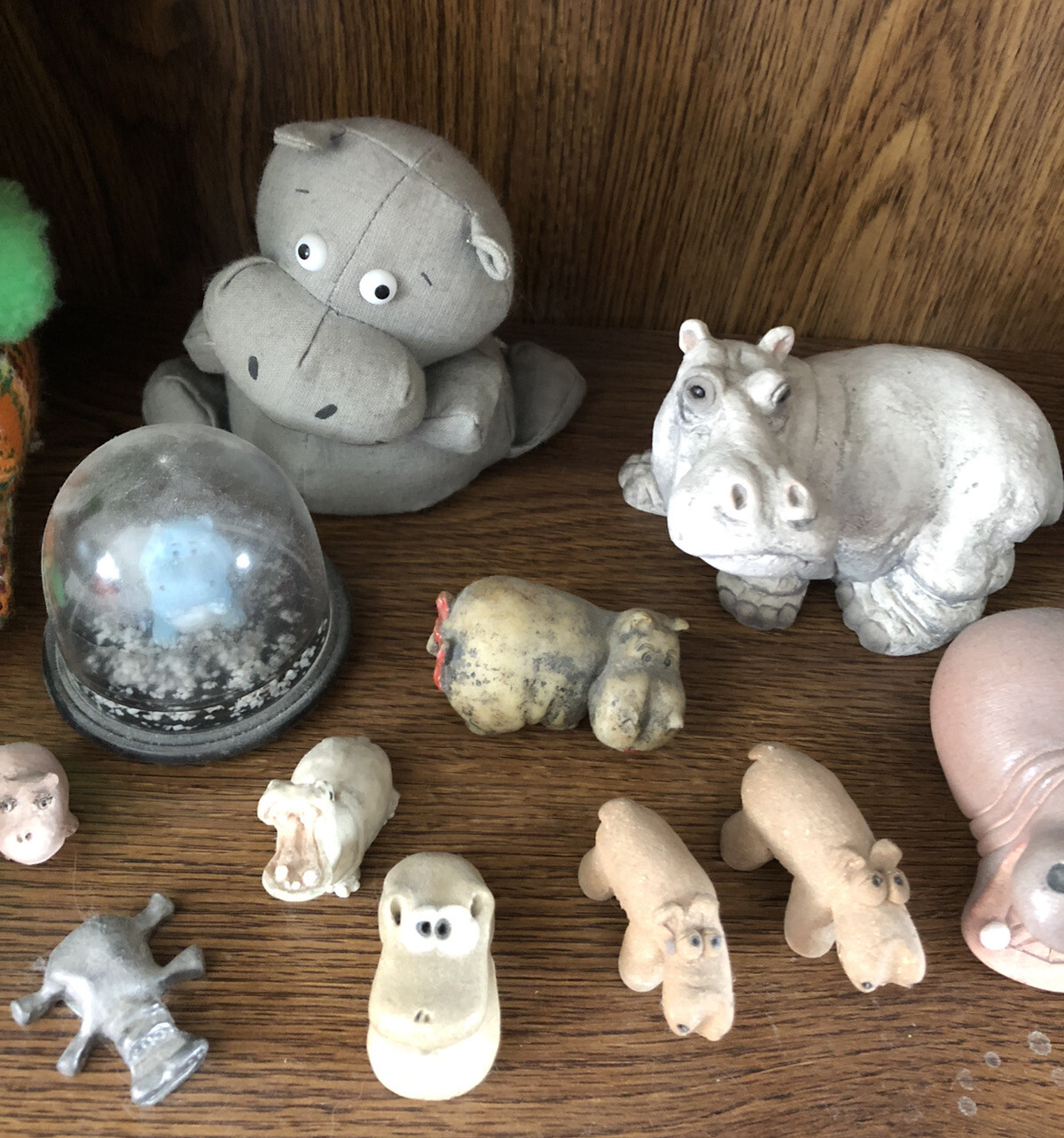 16 HIPPO HIPPOPOTAMUS collection Dakin bean bag, Crest Promo, pewter ...