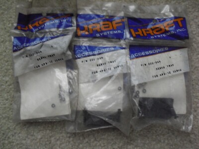 Lot of 3 RC Airplane Part Packs Kraft Servo Mounting Trays 200-044 NIP ...
