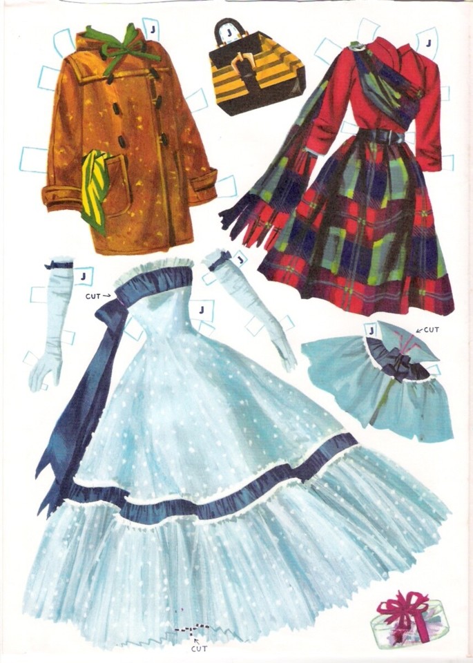 VINTAGE UNCUT 1956 PINK PROM TWINS PAPER DOLLS~#1 TOP REPRODUCTION ...