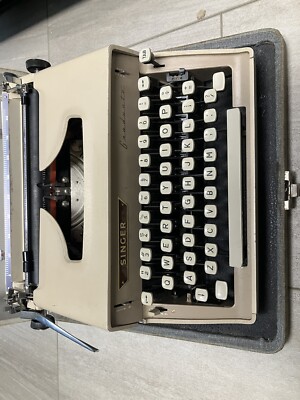 Singer Graduate Vintage 1965 Working Manual Portable Typewriter Dutch ...