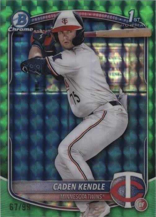 2025 Bowman - Chrome Prospects Caden Kendle #BCP-113 Green Geometric ...