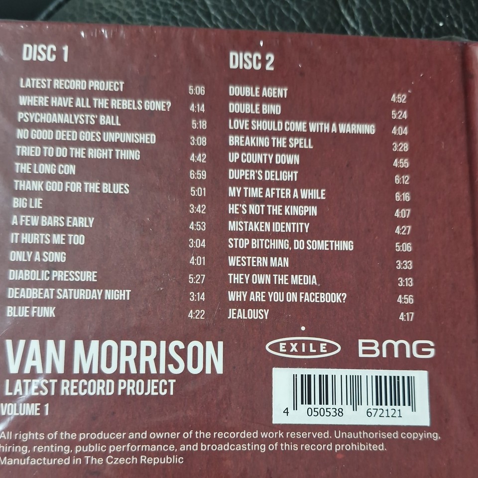 VAN MORRISON -LATEST RECORD PROJECT VOLUME 1 DELUXE 2 CD SIGNED CARD ...