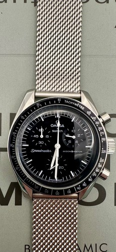 OMEGA X Swatch | Moonswatch Mod | Stainless Steel Case | eBay