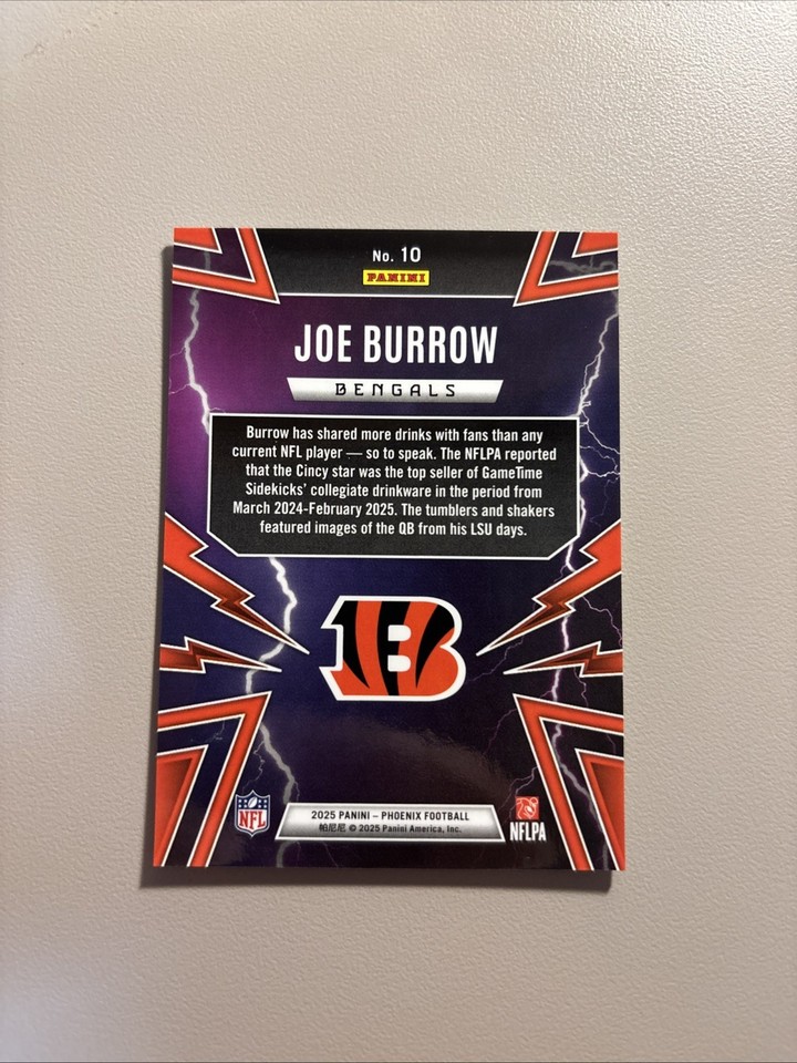 2025 Panini Phoenix - Thunderbirds Joe Burrow #10 Silver holo | eBay