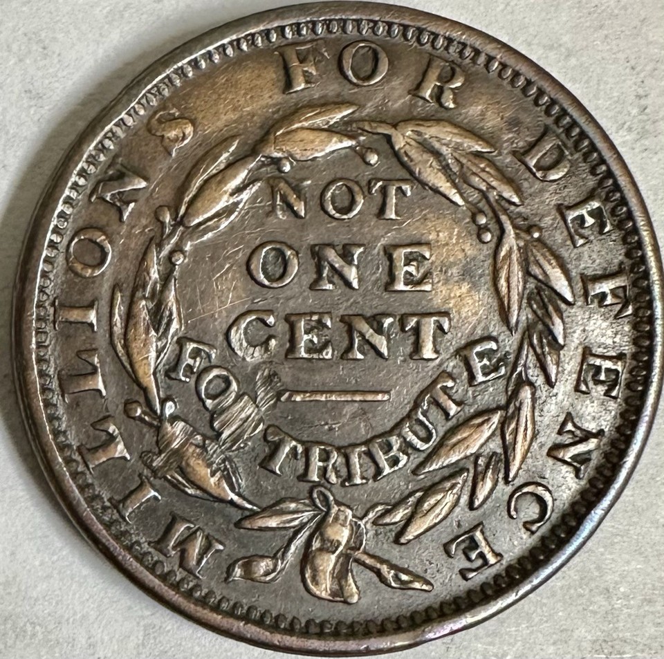 1841 WEBSTER CREDIT CURRENCY, "NOT ONE CENT FOR TRIBUTE", HARD TIMES ...