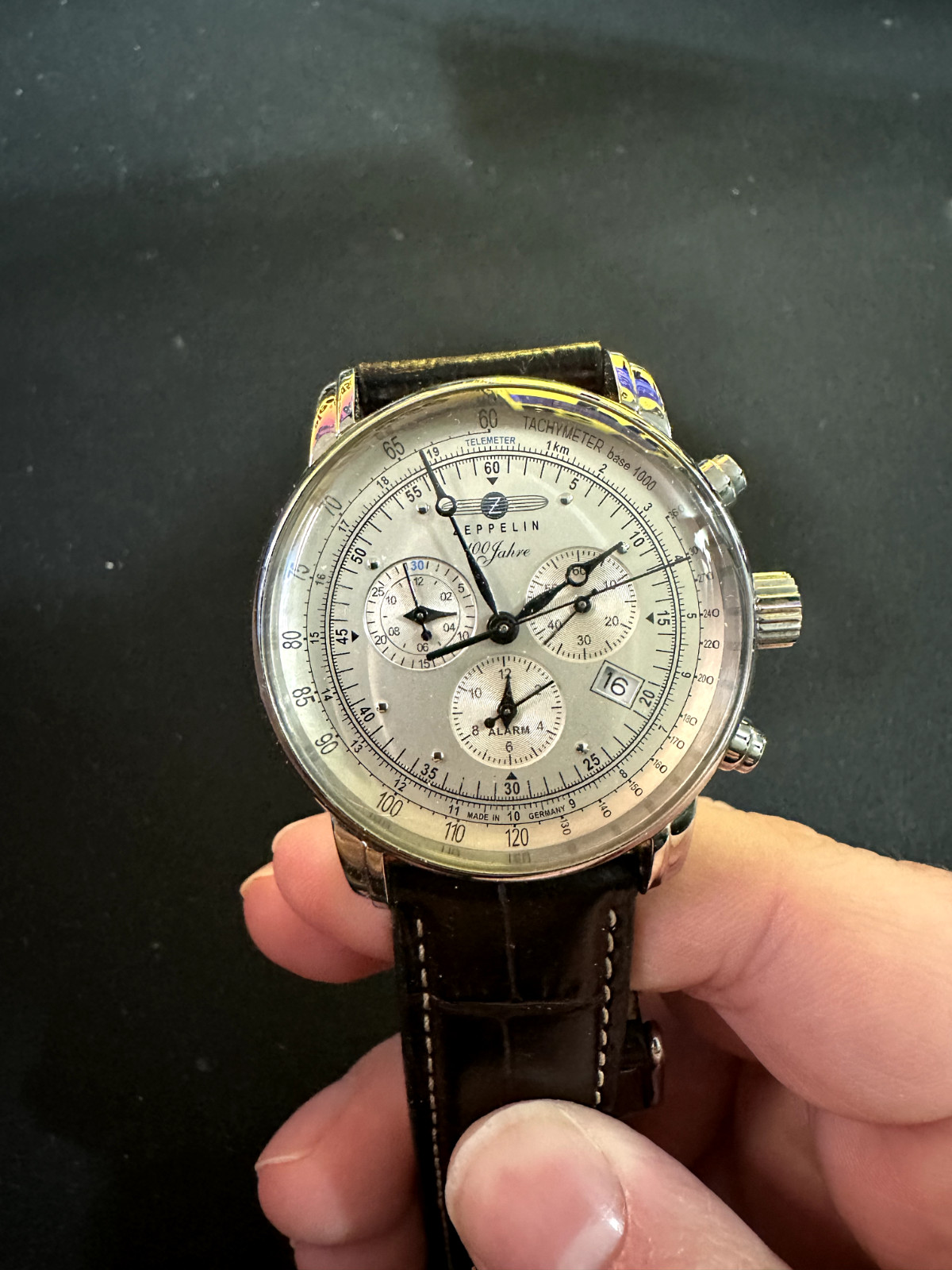 Zeppelin Uhr 100 Jahre Chronograph Mens Watch - Gem