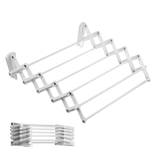 Extendable Wall Clothes Airer Laundry Line Drying Rack Horse 4 Sizes 50 ...
