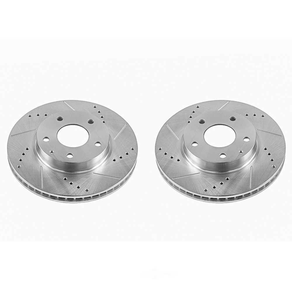 Disc+Brake+Rotor+Set-Front+Drilled%2C+Slotted+and+Zinc+Plated+Brake ...